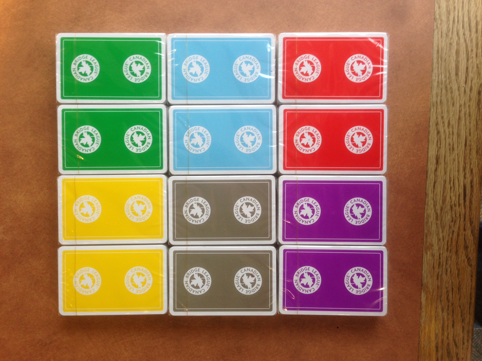 (ACBL Compatible) Canadian Bridge League (CBL) Playing Cards Dozen Deck ...