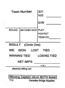Swiss Team Assignment And Reporting Slips Form T10 (250 Sheets) - White ...